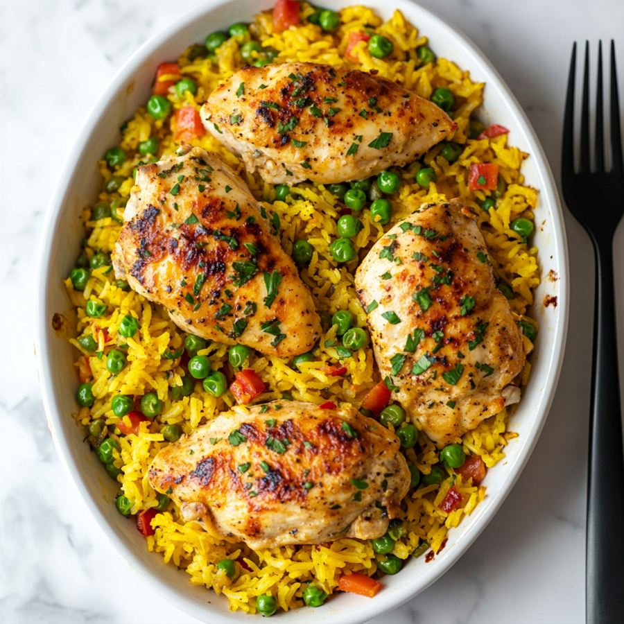 chicken and yellow rice recipe - Anywhere Recipes