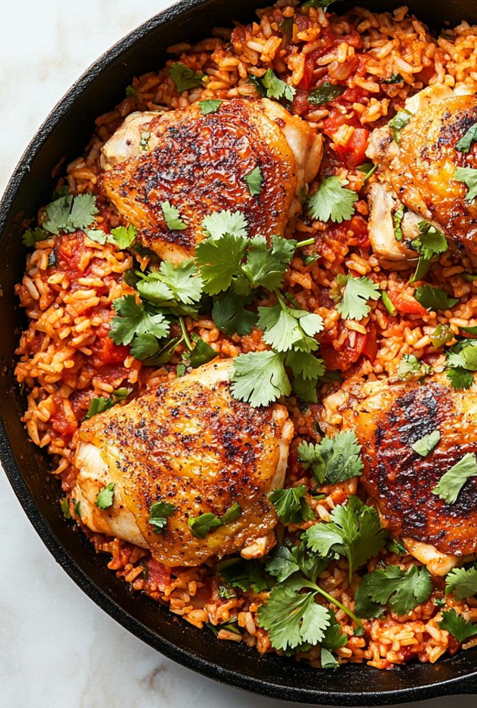 Chicken Red Rice – One Pot Crispy and Flavorful Recipe - Anywhere Recipes