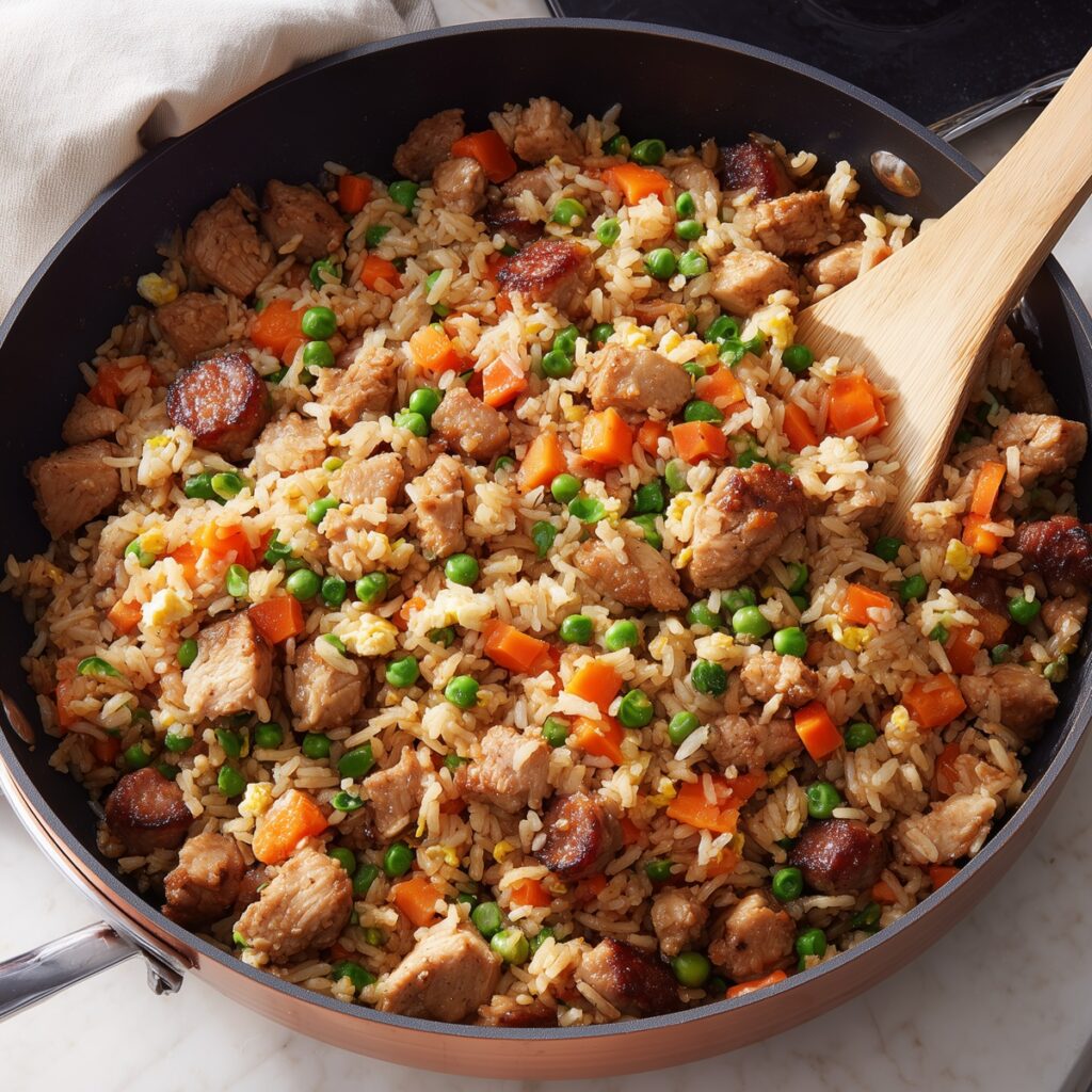 Chicken Fried Rice no Egg - Anywhere Recipes